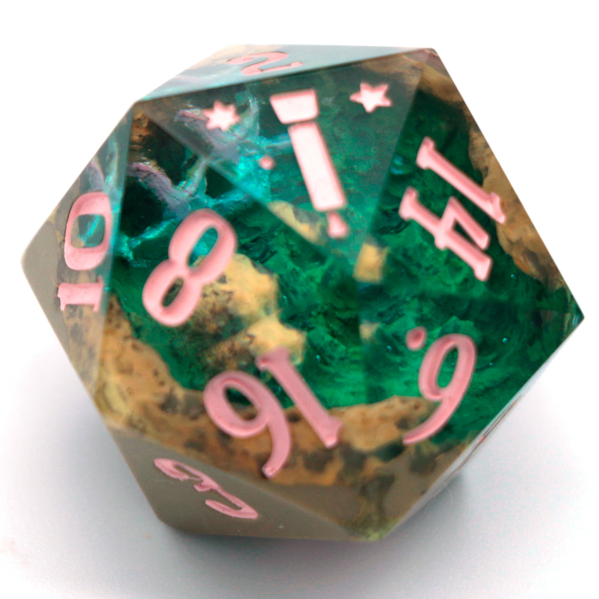 Tide Pool - 27mm d20 Chonk – Interstellar Dice