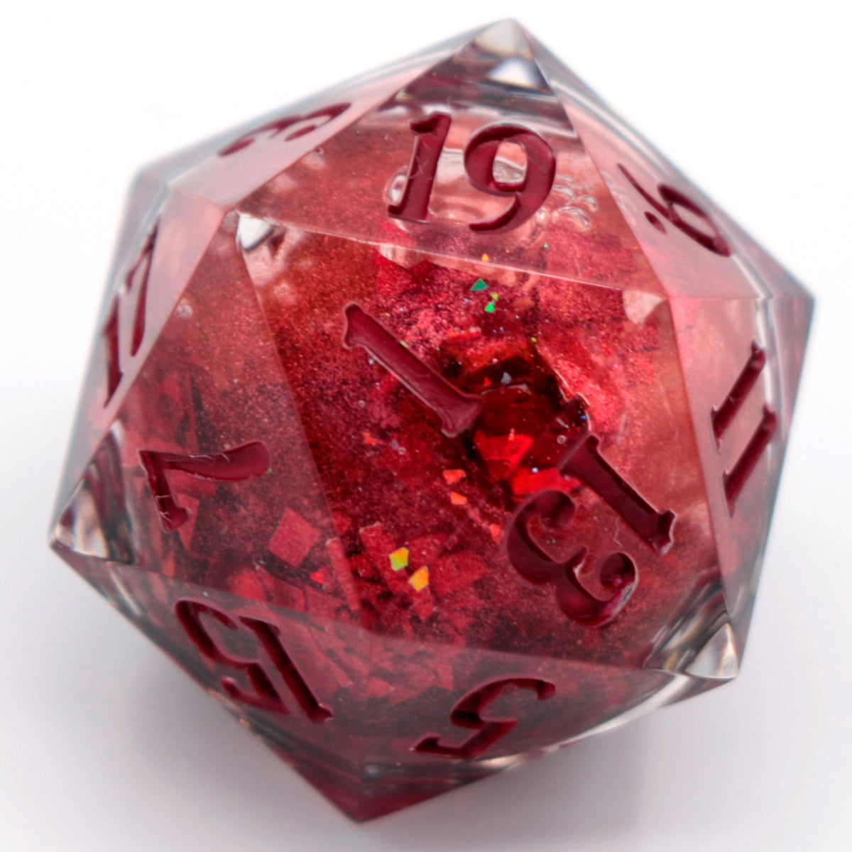 Sharingan (liquid core) - 23mm Oversized d20 – Interstellar Dice