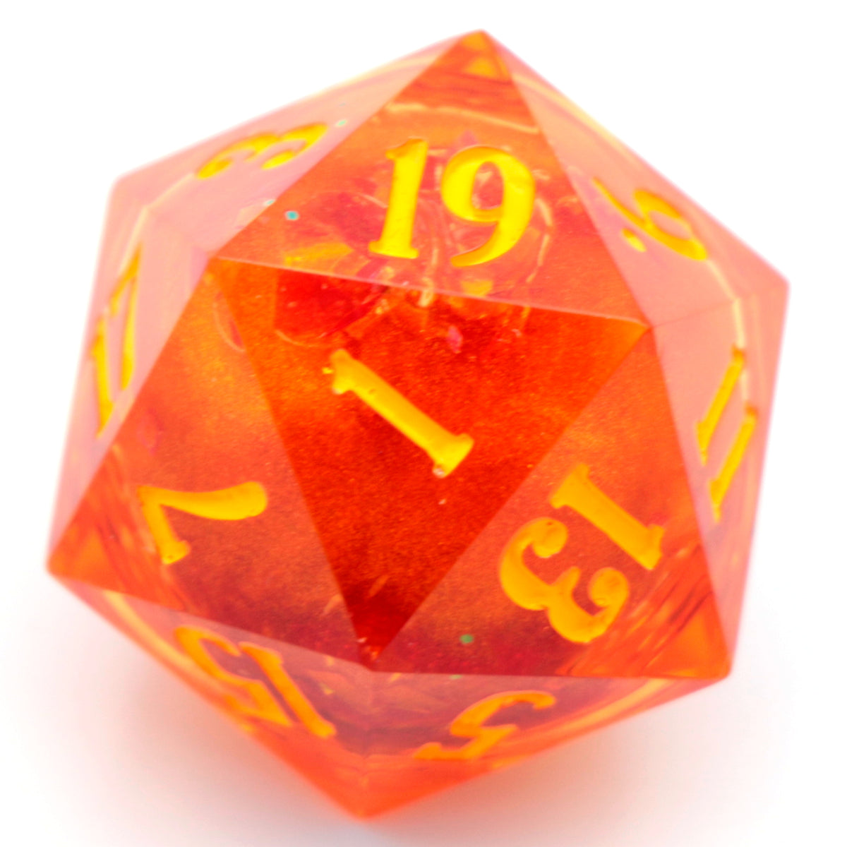 Ignite (liquid core) - 23mm Oversized d20 – Interstellar Dice
